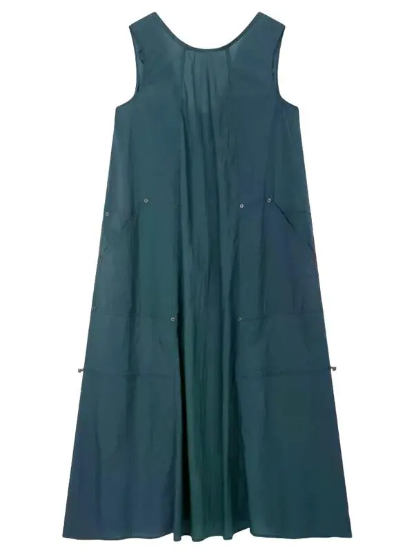 STUDIO TOMBOY Sleeveless Drawstring Waist Dress - Blue