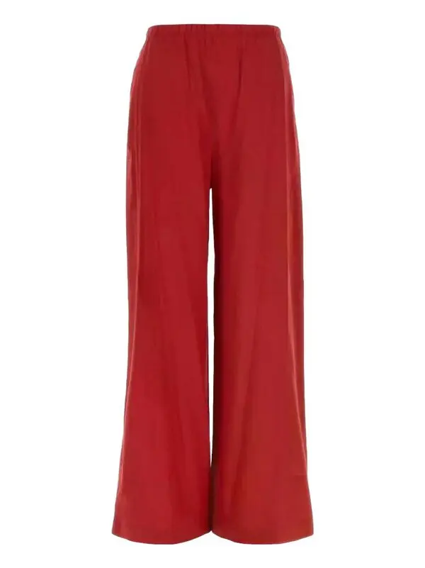 Max Mara Destino" Jersey Wide-leg Trousers - Red