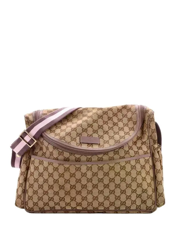 Gucci Gg Canvas Diaper Bag - Brown