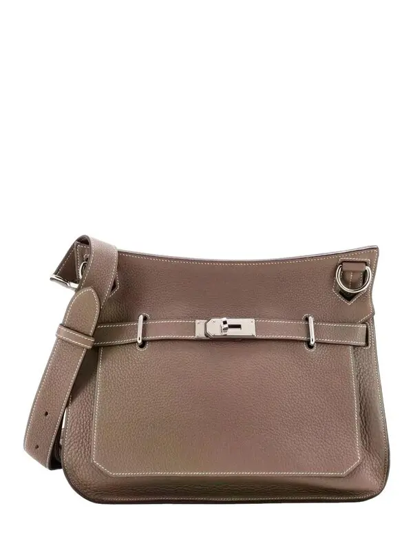 Hermès Jypsiere Bag Clemence 34 Crossbody Bag - Grey