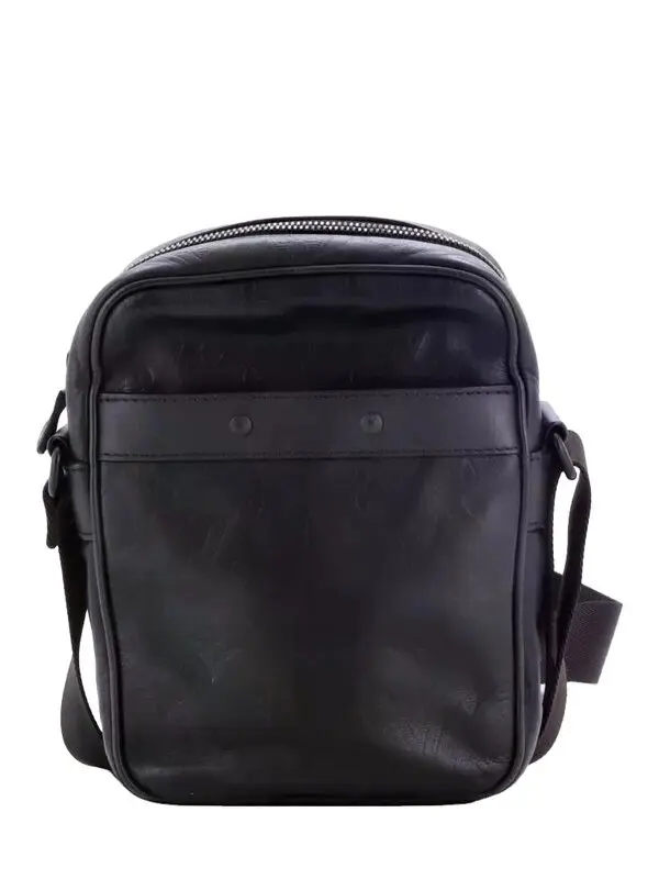 LOUIS VUITTON Monogram Shadow Leather Danube Pm Crossbody Bag - Black