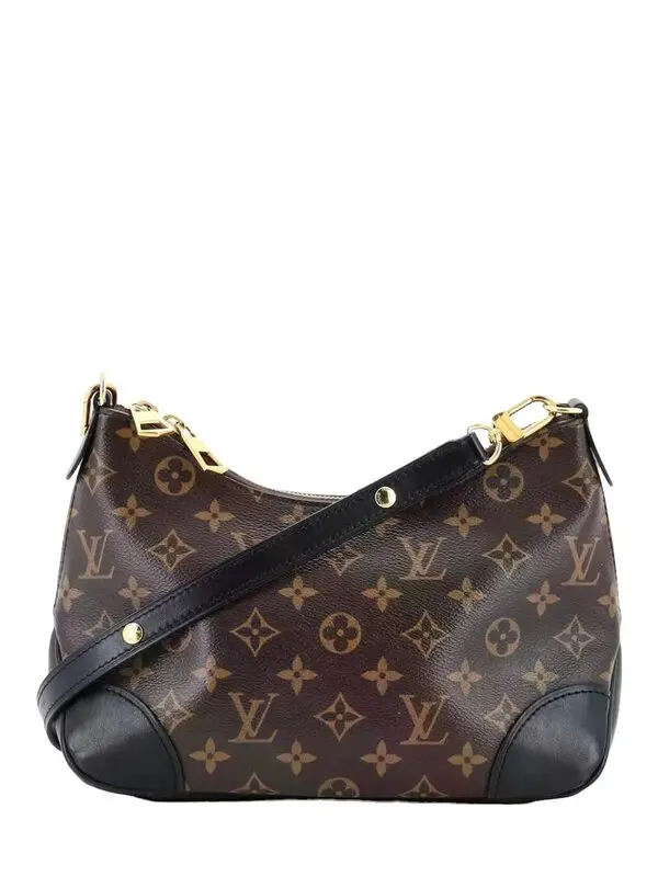 LOUIS VUITTON Monogram Empreinte Leather Boulogne Nm Shoulder Bag - Brown