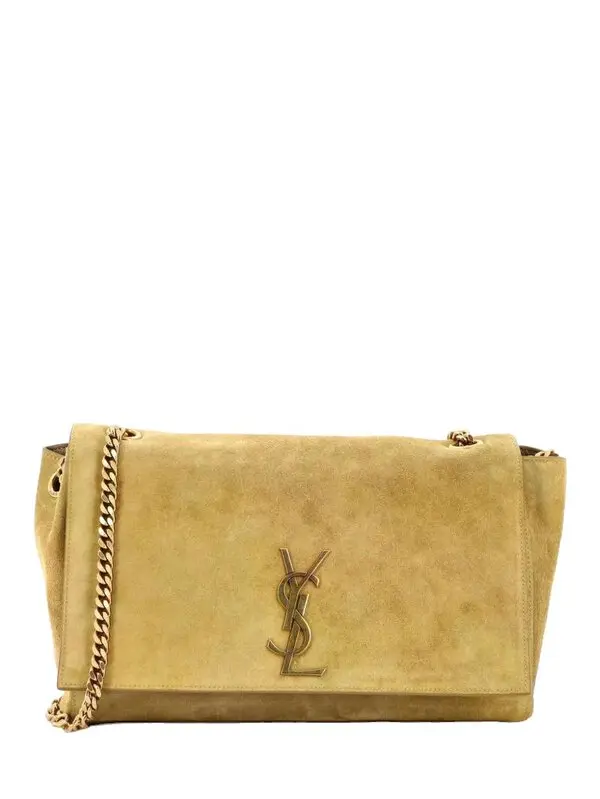 Saint Laurent Classic Monogram Reversible Shoulder Bag - Neutrals
