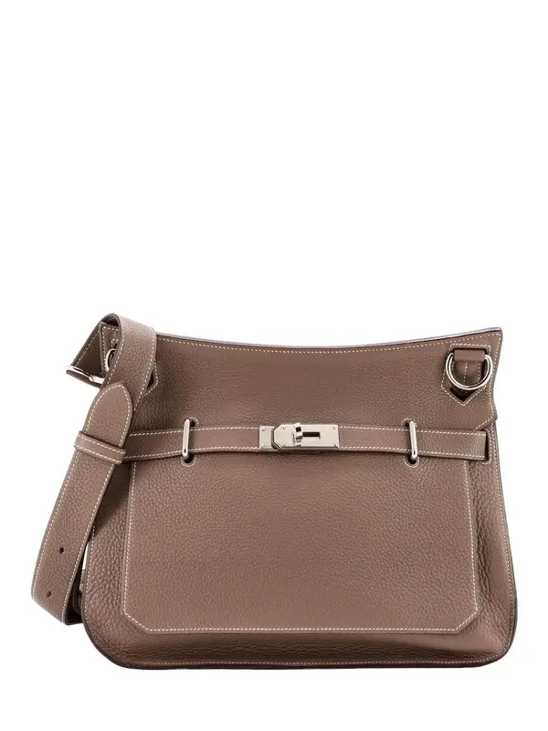 Hermès Jypsiere Bag Clemence 34 - Etoupe