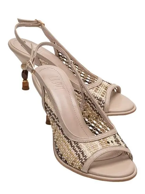 PROLOGUE SHOES Soven Stiletto Sandal - Beige