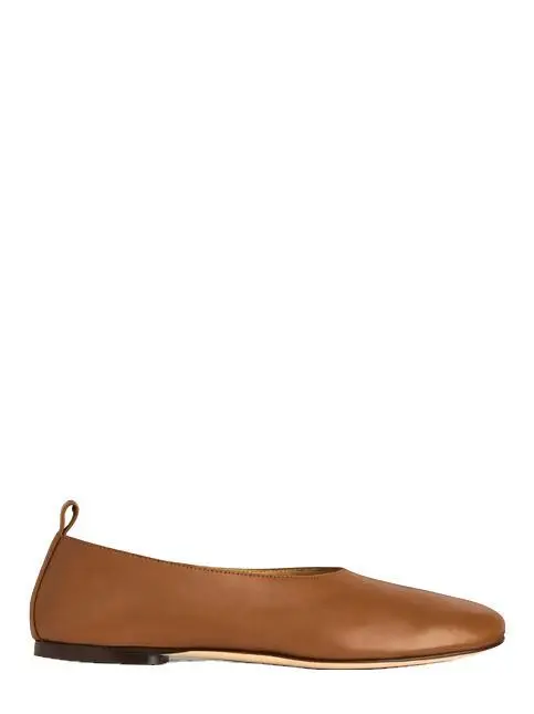 NEIL J. RODGERS Sabby Flat In Italian Nappa Leather - Cognac