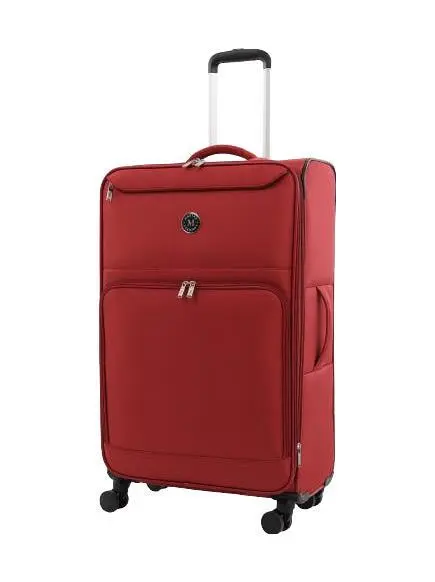 MARTHA STEWART Extra Large Expandable Spinner Suitcase - Terra Cotta