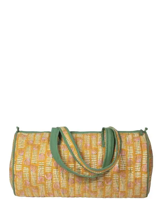 DANICA BRANDS Venus Block Print Weekender Bag - Yellow