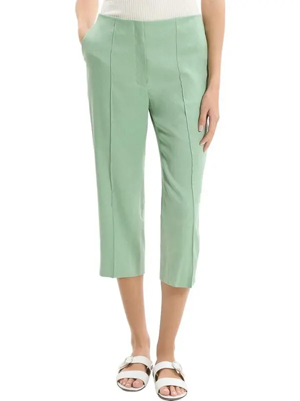 Theory Slit Capri Pants - Delicate Green