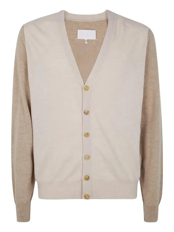 MAISON MARGIELA Wool Cardigan - Beige