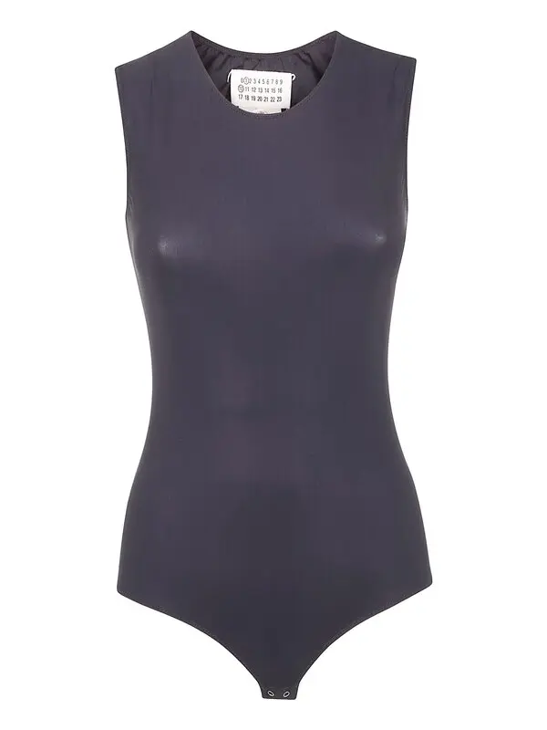 MAISON MARGIELA Round Neck Basic Bodysuit - Black