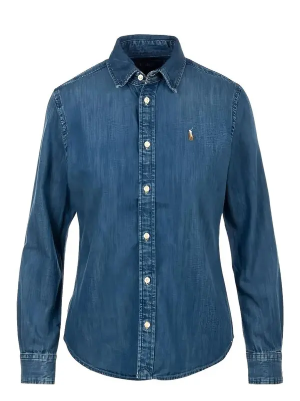 Polo Ralph Lauren Slim Fit Denim Shirt - Blue