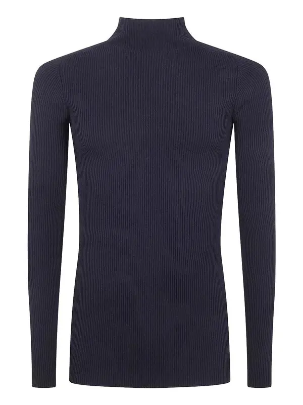 Rick Owens Ribbed Lupetto Sweater - Black