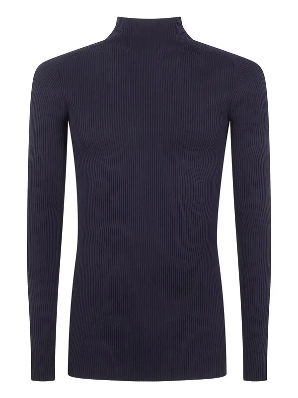 Rick Owens Ribbed Lupetto Sweater - Black