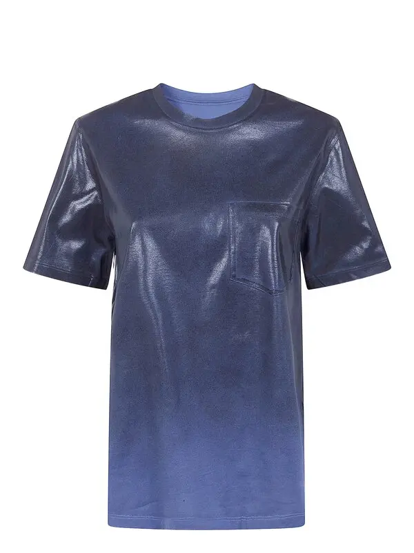 MAISON MARGIELA Cotton T-shirt With Pocket Detail - Blue