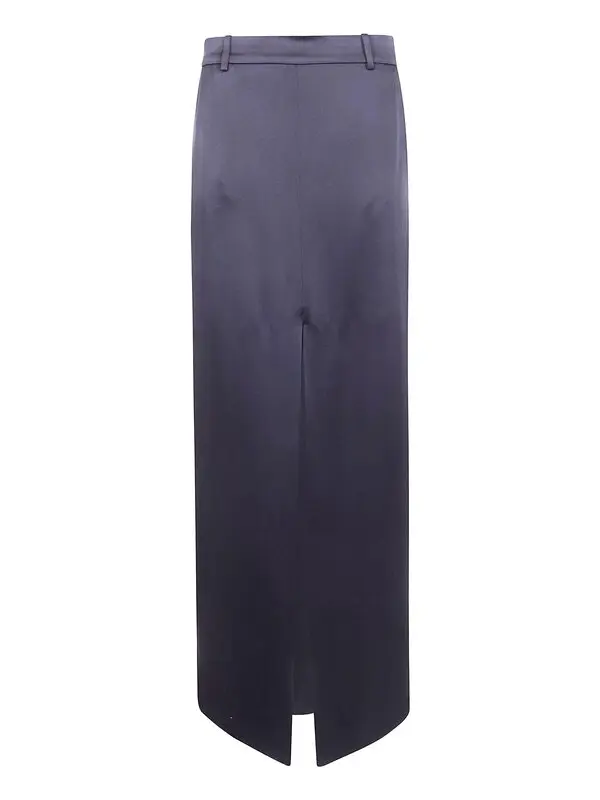 TOM FORD Crepe Envers Satin Tailored Skirt - Black