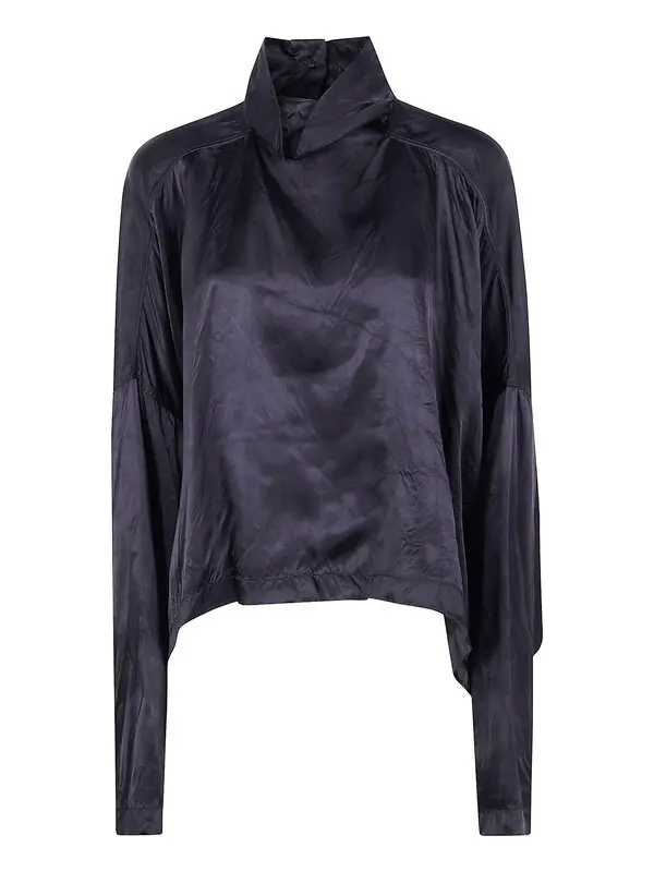 Rick Owens Jumbo Tabard Cropped Top - Black