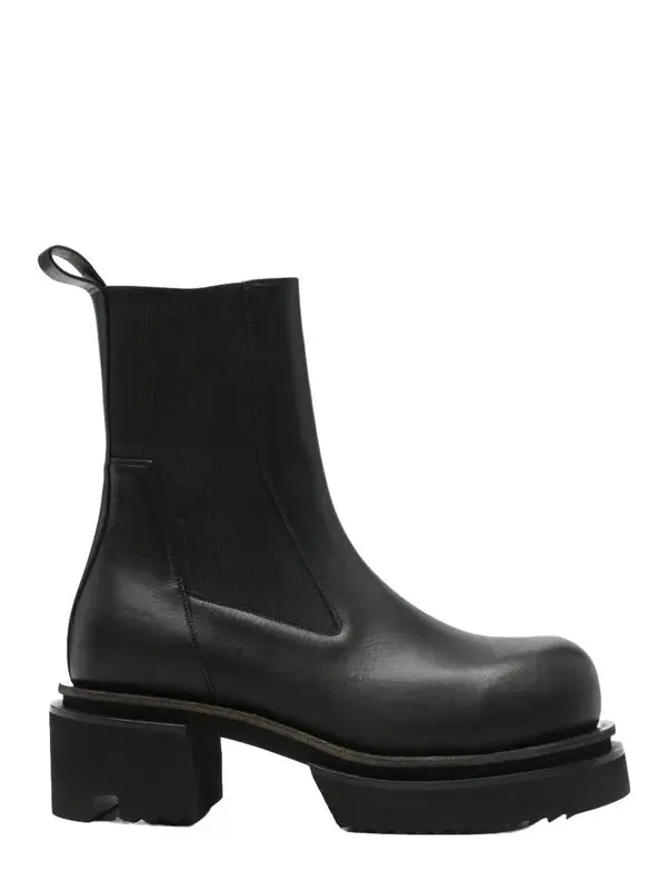 Rick Owens Beatle Bogun" Leather Boots - Black