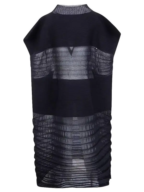 Issey Miyake Moving Knit" Dress - Black