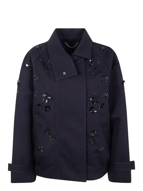 GOLDEN GOOSE Journey W`s" Over Short Trench Coat - Black