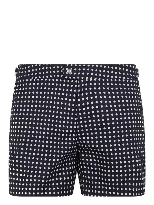 TOM FORD Mid Dot Print Swim Shorts - Black