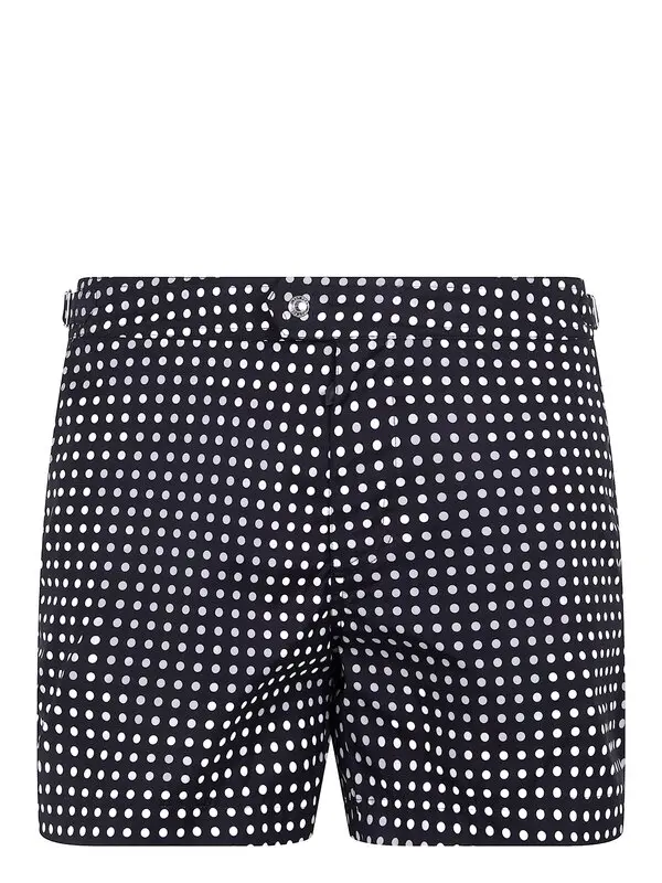 TOM FORD Mid Dot Print Swim Shorts - Black
