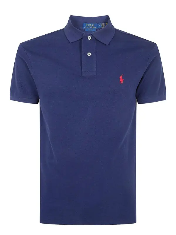Polo Ralph Lauren Short Sleeves Knit Polo Shirt - Blue