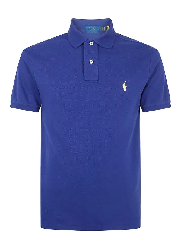 Polo Ralph Lauren Short Sleeves Knit Polo Shirt - Blue