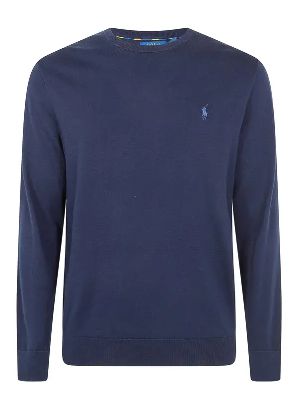 Polo Ralph Lauren Long Sleeve Pima Cotton Sweater - Blue