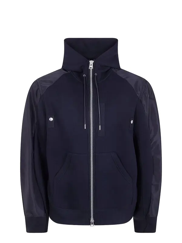Sacai Sponge Sweat Hoodie - Black