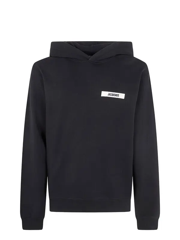 Jacquemus Le Hoodie Gros Grain Sweatshirt - Black