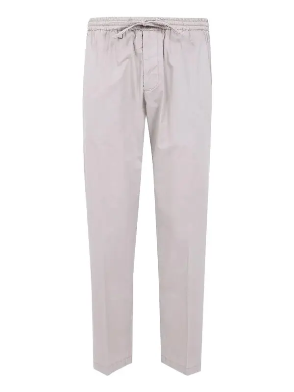 MICHAEL COAL Popeline Coulisse Trousers - Gray