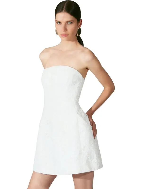 Bardot Karoline Lace Mini Dress - Orchid Wht