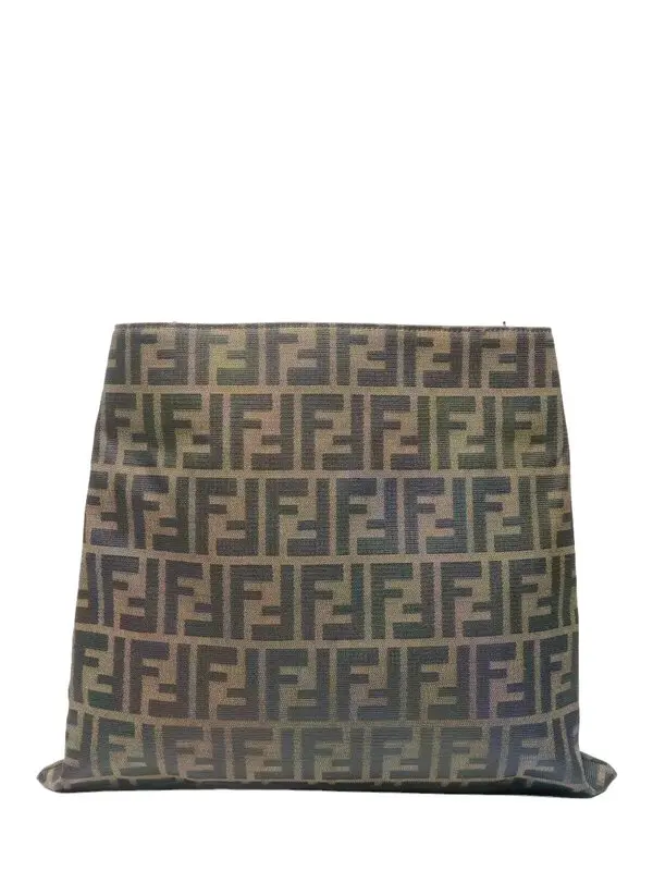 Fendi Zucca Pattern Top Handle Bag - Brown