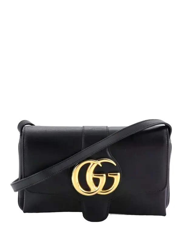 Gucci Arli Leather Small Shoulder Bag - Black