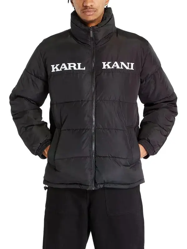 KARL KANI Logo-print Padded Jacket - Black