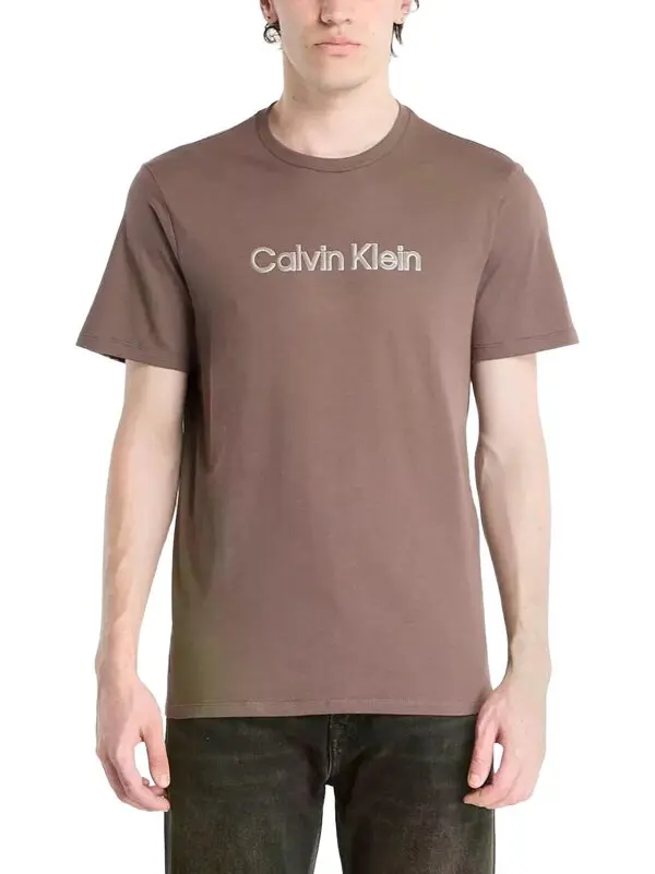 Calvin Klein Logo-print T-shirt - Brown