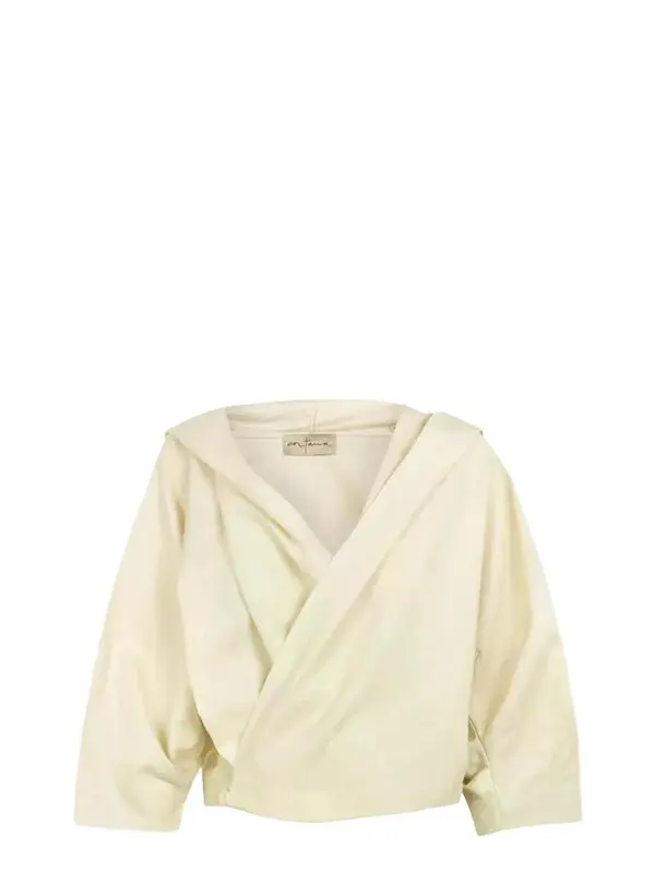CORTANA Noa Wrap Hoodie - Neutrals