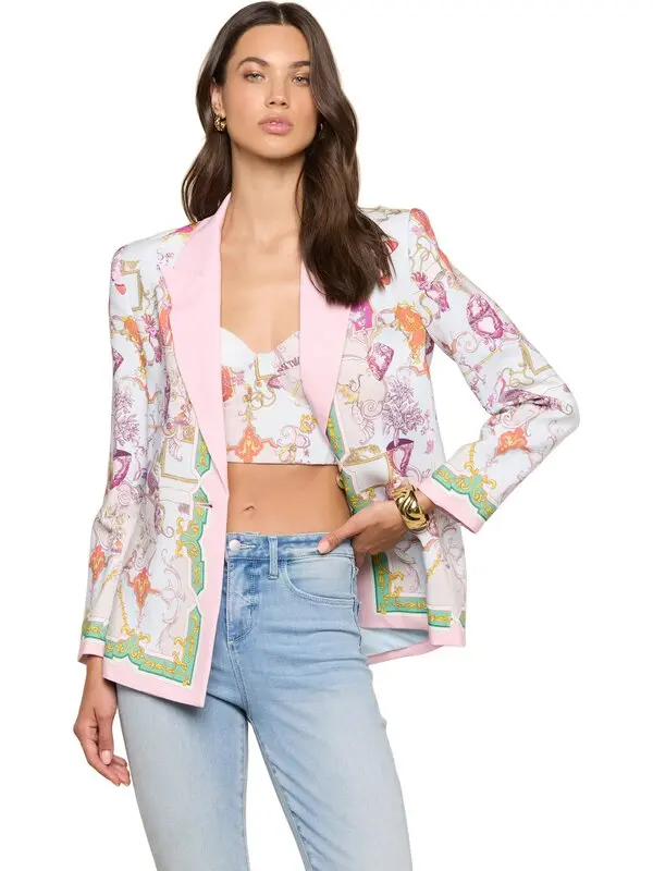 L'Agence Gweny Blazer - Multi Baroque Toile