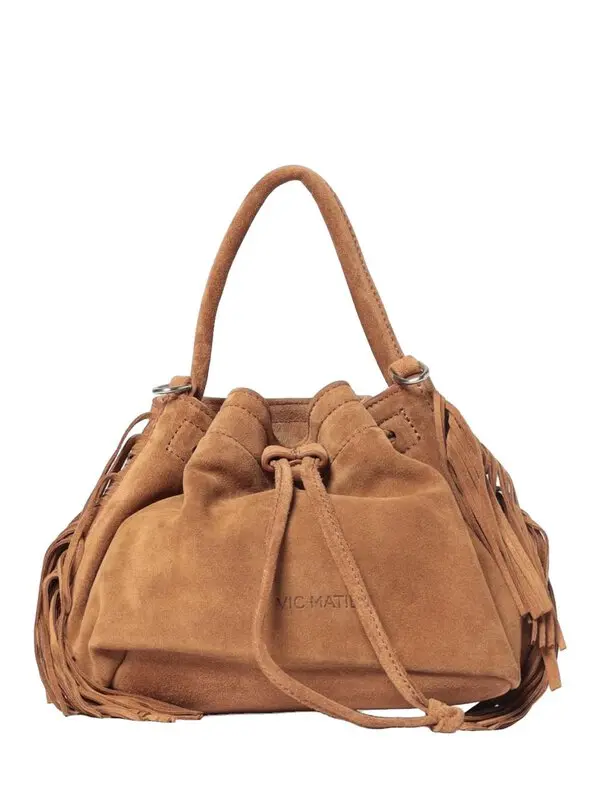 VIC MATIE Handbag With Fringe Detail - Leather