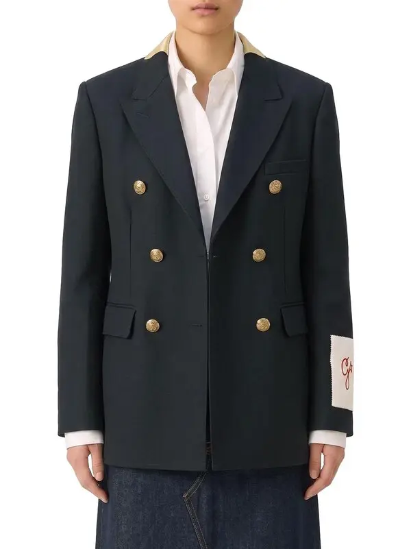 GOLDEN GOOSE Double Breasted Blazer - Blue