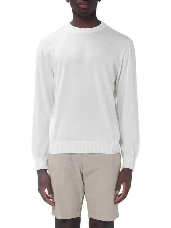Paul & Shark Crew Neck Pullover Sweater - White