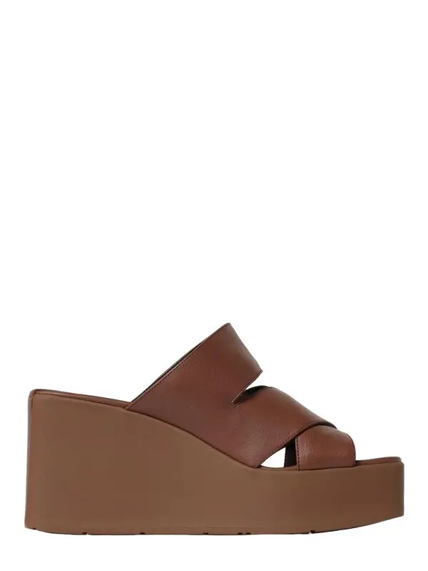 VIC MATIE Heeled Platform Sandals - Brown