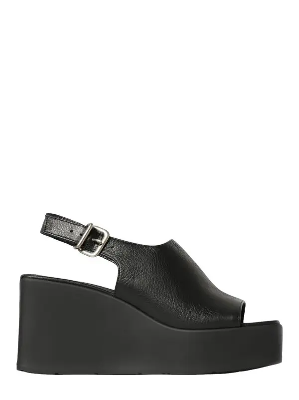 VIC MATIE Heeled Platform Sandals - Black