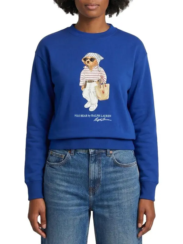 Polo Ralph Lauren Embroidered Bear Sweatshirt - Blue