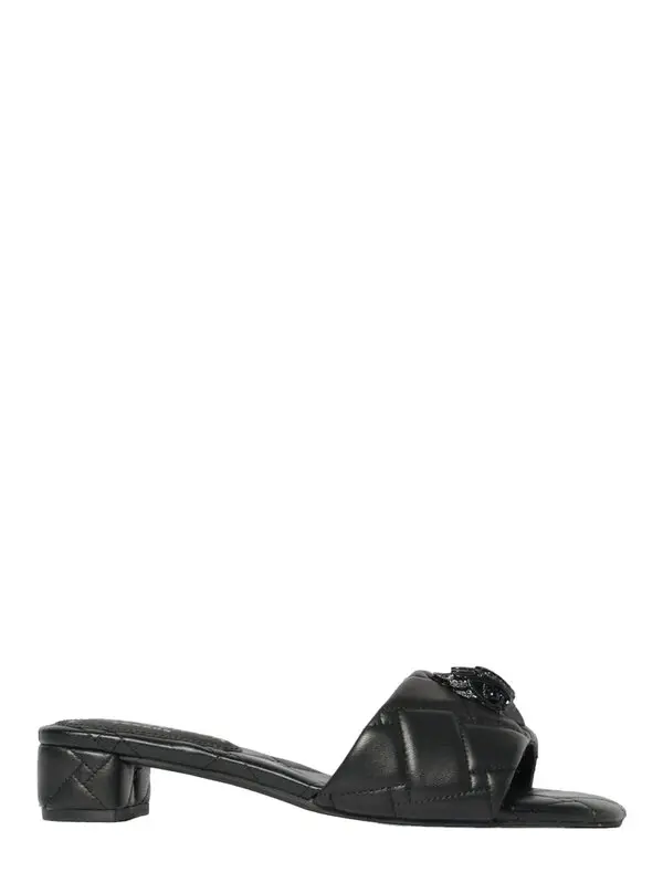Kurt Geiger Quilted Heeled Sandals - Black