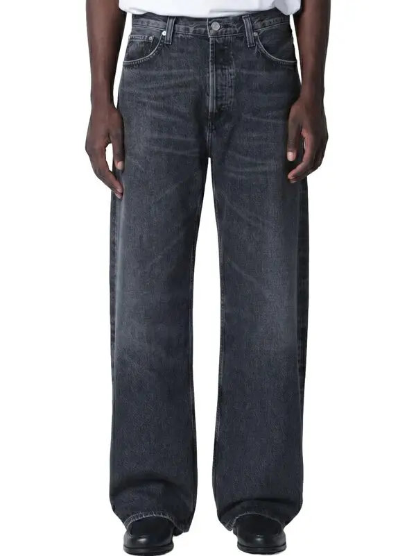 AGOLDE Cotton Wide-leg Jeans - Denim