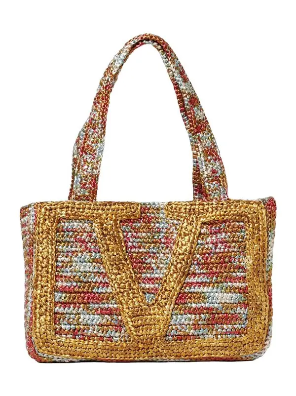 Valentino Garavani Woven Tote Bag - Multicolor
