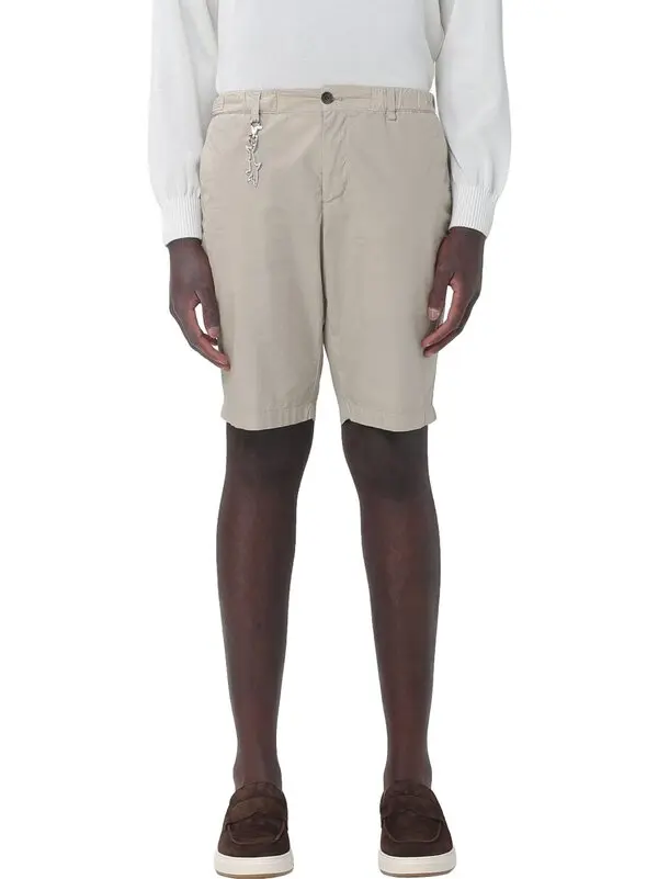 Paul & Shark Tailored Shorts With Charm Detail - Beige