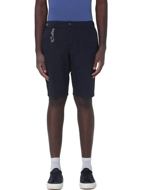 Paul & Shark Tailored Shorts With Charm Detail - Blue